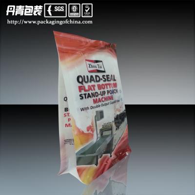 Cina Stia sui sacchetti con la chiusura lampo, sacchetto del fondo piatto della quadrato-guarnizione con la chiusura lampo, borsa del doypack in vendita