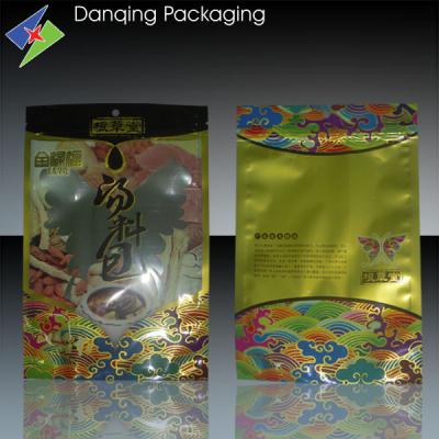 Cina Borsa d'imballaggio su misura di Doypack con il materiale da imballaggio del foglio di alluminio della chiusura lampo in vendita