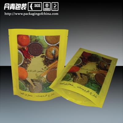 Cina Sacchetto d'imballaggio su misura di condimento di Doypack con il materiale della laminazione della chiusura lampo in vendita