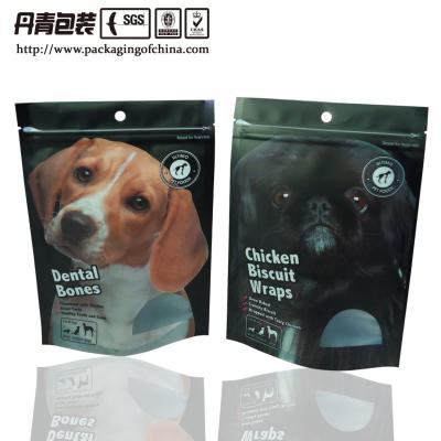Cina L'imballaggio flessibile OPACO dell'alimento per animali domestici di BOPP/NY/PE sta sui sacchetti con la chiusura lampo in vendita