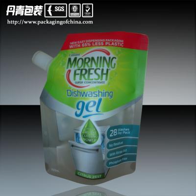 Cina Di plastica riutilizzabili stanno su con il becco, sacchetto d'imballaggio detergente del becco in vendita