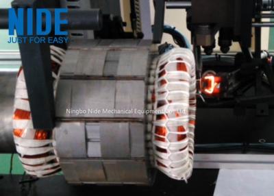 China Máquina de atadura automática da estrutura horizontal para a bobina de extremidade trifásica do estator do motor à venda