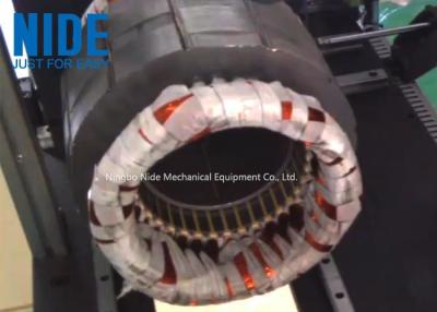 China Máquina de atadura automática da estrutura horizontal para a bobina de extremidade trifásica do estator do motor à venda