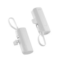 Quality White Tail Plug Power Bank Portable Charger 5V/2.1A Output Universal Compatibility for sale