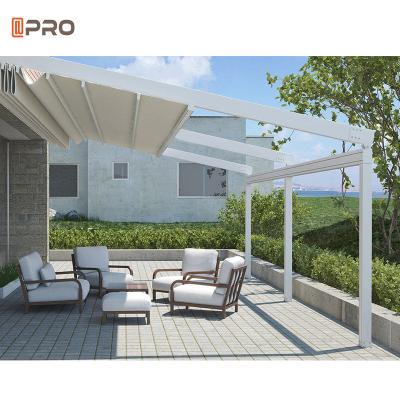 Chine Moderne en aluminium escamotable de tentes de Chambre de patio extérieur flexible motorisé à vendre