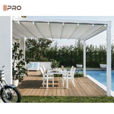 Chine Facile installez la parenthèse latérale escamotable de plafond de pergola en aluminium enduite extérieure de poudre à vendre