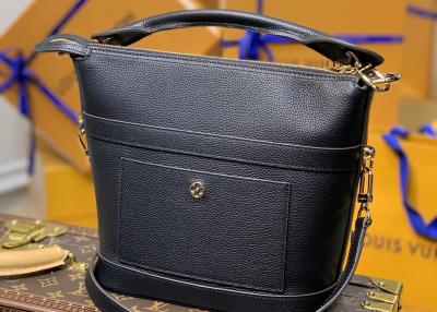 Cina Il piccolo nero di Genunie che stampa allineando la maniglia della borsa del secchio della pelle bovina di 25cm in vendita