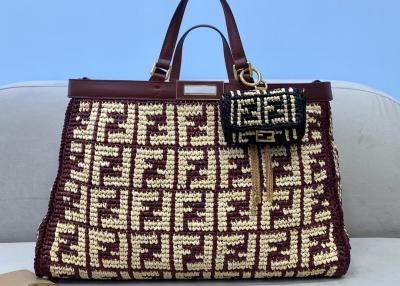 Cina Alto Capicity 42cm Tote Shopper Bag, Straw Woven Tote Bag fatto a mano in vendita