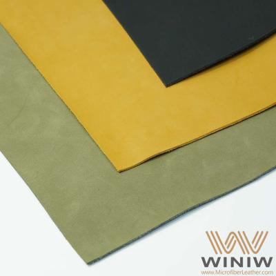 Cina Tessuto sintetico del cuoio di Microfiber Nubuck di finitura superficia di alta qualità in vendita