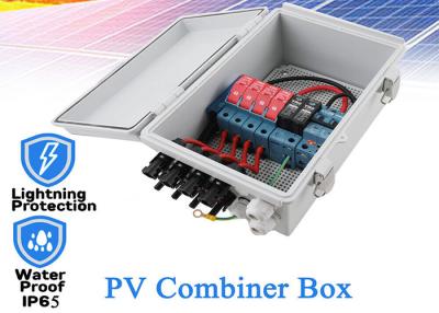 China Kunststoff 15A PV-Kombinator Box 4 Strings 550VDC Schaltkreisbrecher für Solarpaneel zu verkaufen