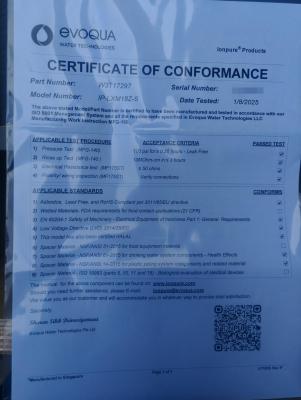 중국 Ionpure CEDI LX-Z IP-LXM18Z-5 산업용 탈이온수 판매용