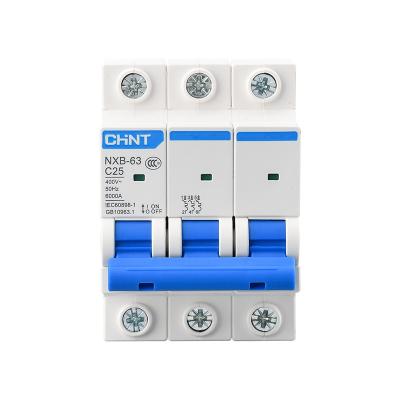 중국 Chint NXB 소형 차단기 1~63A, 80~125A, 1P, 2P, 3P, 회로 보호 AC230/400V 사용을 위한 4P 판매용