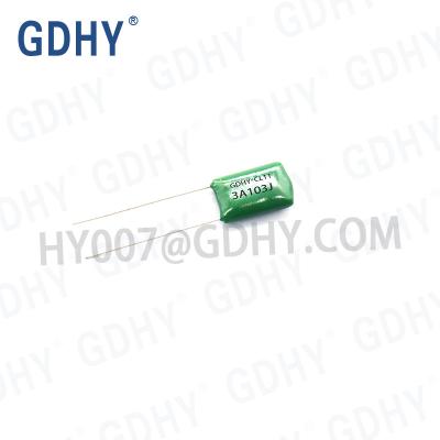 China 0.01UF 1000V 5% Metallized Polyester Film Capacitor CL11 2J103J for sale