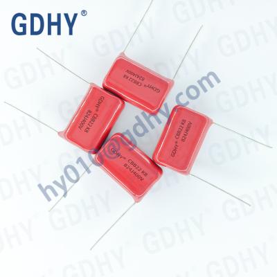 China Kapasitor Polypropylene Film Capacitor 0.82uF 824J 400V CBB22 LED Lighting Circuit Board for sale