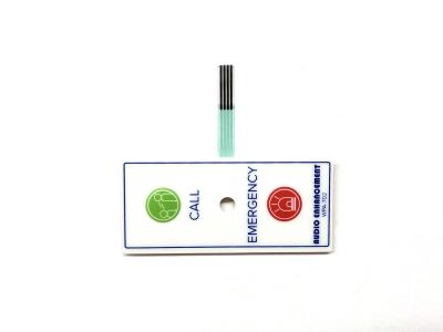 China Long Lasting 2 Button Membrane Switch Environmental Resistant For Emergency Remote Controller for sale