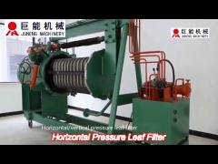 Kohlenstoffstahl-horizontaler Druck-Blatt-Filter-Kopf, der für Fett-Filtration sich bewegt