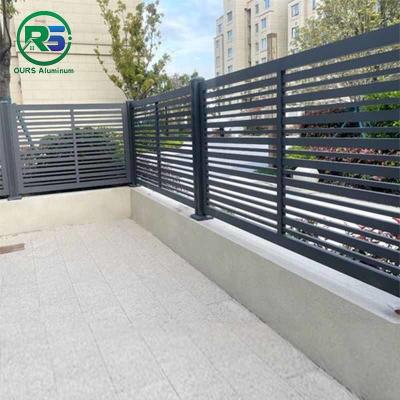Chine Métal et barrières horizontales en aluminium durables en acier en métal d'intimité de la barrière PPG de lamelle à vendre