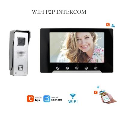 Cina Citofono del campanello del cavo del telecomando 2 di Tuya il video IP55 impermeabilizza in vendita