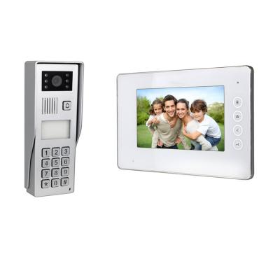 Cina Controllo di PIR Motion Detection Fingerprint Access del citofono del campanello del cavo della casa 2 video in vendita