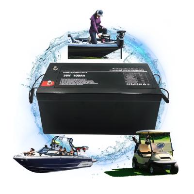 中国 BMS IP65釣るモーターのための防水李イオン電池36v 100ah 200ah 販売のため