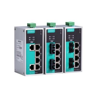 China High-density Moxa EDS-P206A 6-port unmanaged Ethernet switches with 4 PoE+ ports Moxa EDS-P206A Series switch for sale