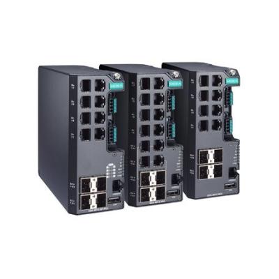 Cina 8+4G-port Moxa EDS-4012 Series switch / 8+4G+2 2.5GbE-port Moxa EDS-4014 Series swit in vendita