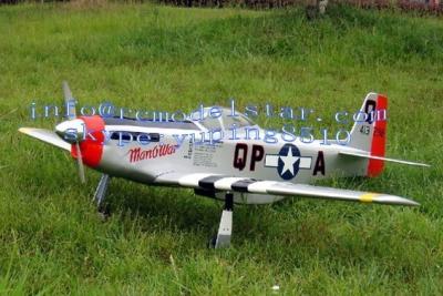 Cina P51 aerei elettrici di lotta dell'aeroplano all'aperto del Balsa-Legno 30cc RC in vendita