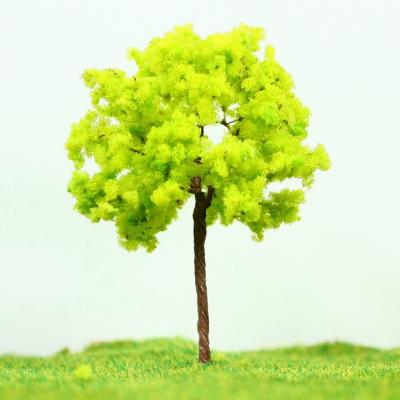中国 鉄道レイアウト ミニチュア モデル木黄色緑通り線ツリー 7 cm 販売のため
