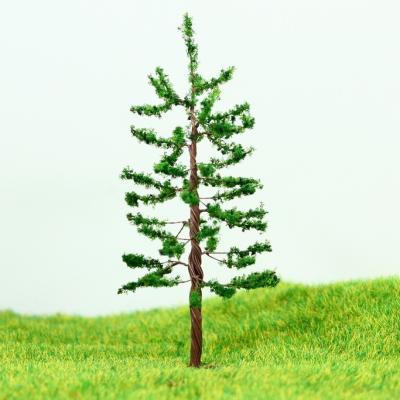 Cina Ferrovia Track Layout in miniatura modello alberi verde Avenue metallo albero di pino, 8cm in vendita