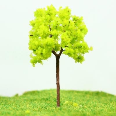 Cina OEM in miniatura modello alberi giallo verde via filo dell'albero 7 cm in vendita