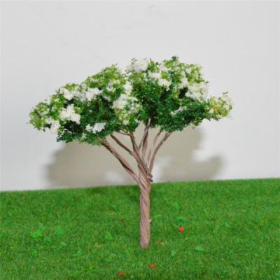 中国 ワイヤー木を植える 50mm の鉄道景色のミニチュア モデル木の黄色い道 販売のため