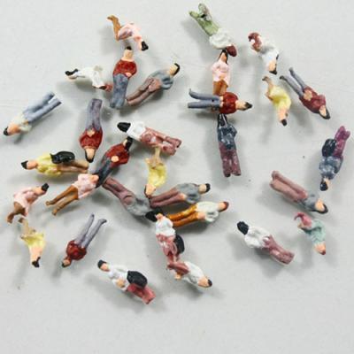 Cina La gente architettonica di plastica all'aperto del modello di scala dipinta calcola 1/300 di 0.6cm per la disposizione del treno in vendita