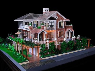 Cina modello della costruzione di modello architettonica miniatura del creatore 3D/villa/fabbricazione residenziale del modello di scala della casa in vendita