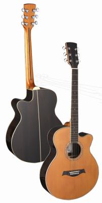 Cina Chitarra acustica di legno del cedro in vendita