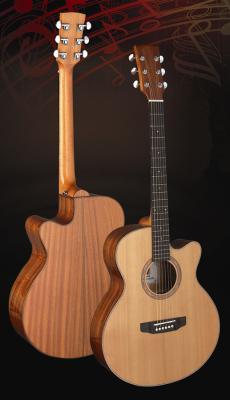 Cina Chitarra occidentale di Solidwood del cedro a grandezza naturale superiore/chitarra acustica di legno TP-AG28C in vendita
