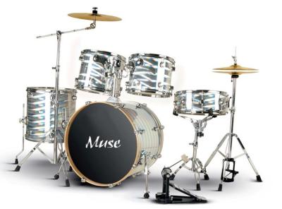 Cina radio professionale OEM stabilito del tamburo minore di percussione del suono dell'argento di 5 pezzi in vendita