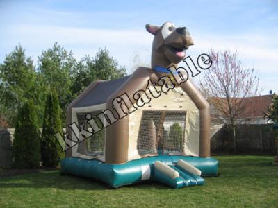 Cina Grande saltatore gonfiabile di rimbalzo del cane sveglio dei buttafuori Kkb-g004 di moonwalk per i bambini in vendita