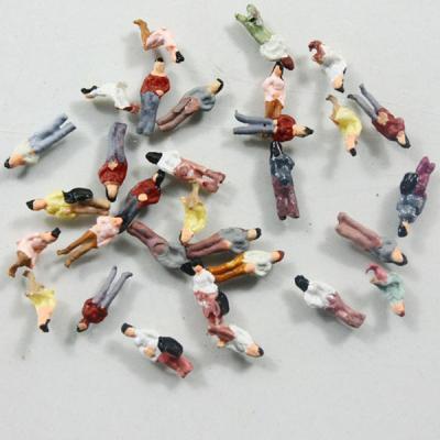 Cina La gente architettonica del modello di scala di 1:300 di plastica, 0.6cm ha dipinto le figure per la disposizione del treno in vendita