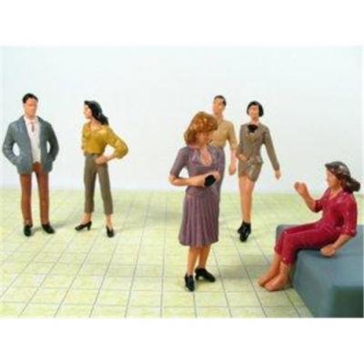 Cina P25-6 outdoor 1:25 architettonico scala modello persone Painted Figure 7 cm in vendita