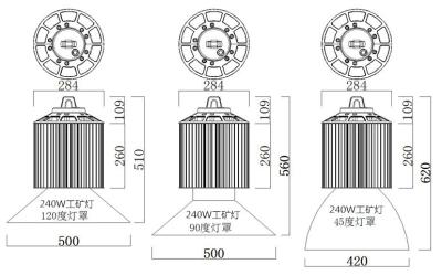 Cina 85V - l'alta baia di 265V 240w LED accende il CE/RoHS, alta luce del lume LED in vendita
