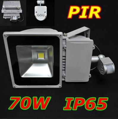Cina AL+glass, AC85-265V, IP65 wateproof, 6000-6500K, white& freddo; riscaldi il bianco, lampada principale PIR della luce di inondazione 70W in vendita