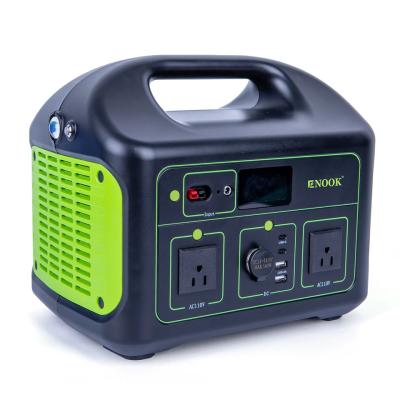 Cina Home Immagazzinamento di energia Batteria LiFePo4 a 500Wh con UPS e carica solare Supporto 1000W per centrale elettrica portatile in vendita