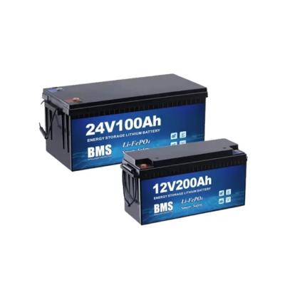 China Deep Cycle Battery 12V 100Ah 200Ah Sealed Lead Acid Solar Gel Rechargeable Battery for sale