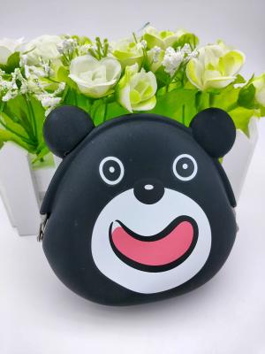 Cina l'orso modella i giocattoli molli del silicone, borsa animale della moneta del silicone del ODM in vendita