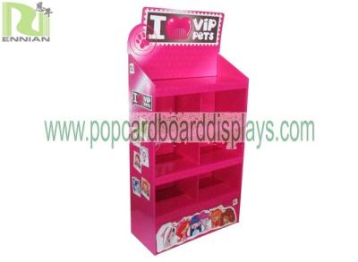 Cina Esposizione rosa riciclata lucida del pallet del cartone per i giocattoli con stampa offset in vendita