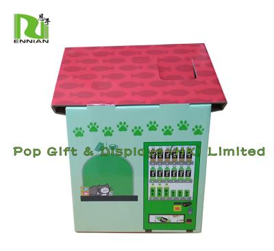 中国 ペット小売商のためのカスタム化のボール紙猫のScratcherの家の表示、友好的なEco 販売のため