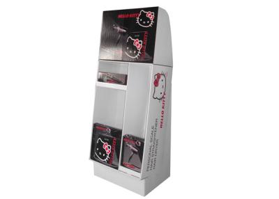 Cina Ondulato modello Stand pavimentazione ENTD011 di cartone Display Hello Kitty per gli strumenti di bambini in vendita