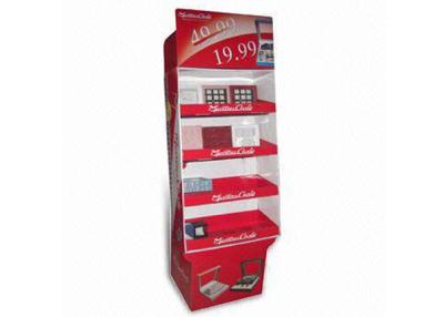 Cina Red ondulato cartone Display ripiano display con vetrine ENTD025 in vendita