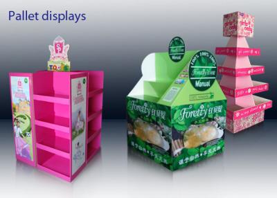 China Exposição feita sob encomenda da pálete do cartão ondulado com impressão colorida para anunciar à venda