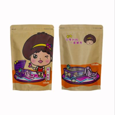 Cina Chiusura lampo riciclabile dei sacchetti 80-180 Mic Stand Up Pouch With della barriera di Kraft in vendita